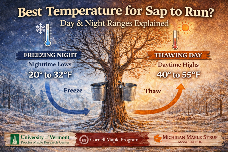 Best Temperature for Sap to Run (Day & Night Temp. Ranges Explained ...
